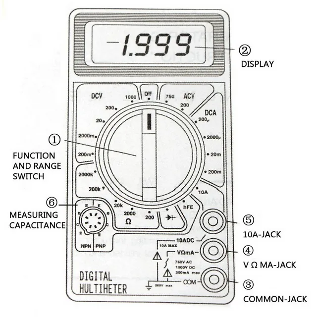 Voltmeter Drawing