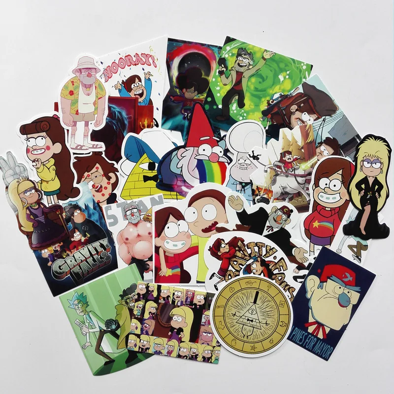 25Pcs Gravity Falls Grotesque Small town sticker set Travel Box ...