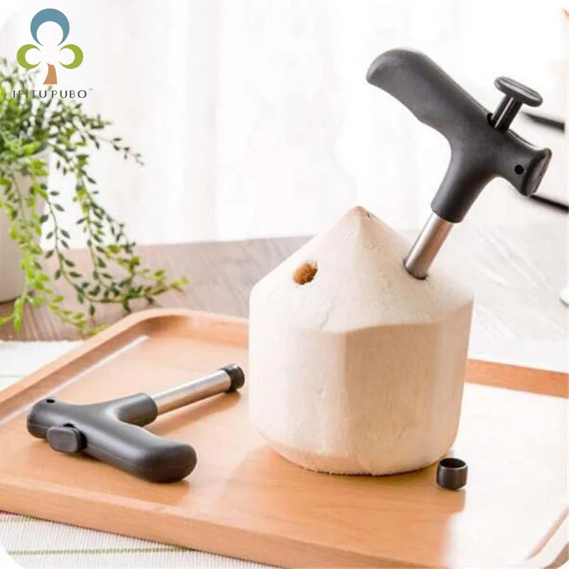1pc Opener Coconut Kitchen Utility Gadget Stainless Steel Coconut ...