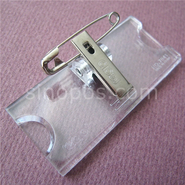 Plastic Name Tags With Clips