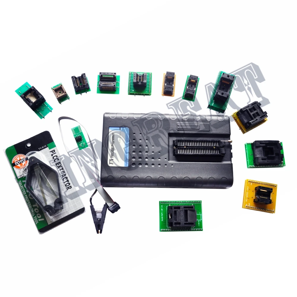 2017 New AVR Atmel Eprom Programmer TNM5000+13PCS IC Socket(QFP48),for ...