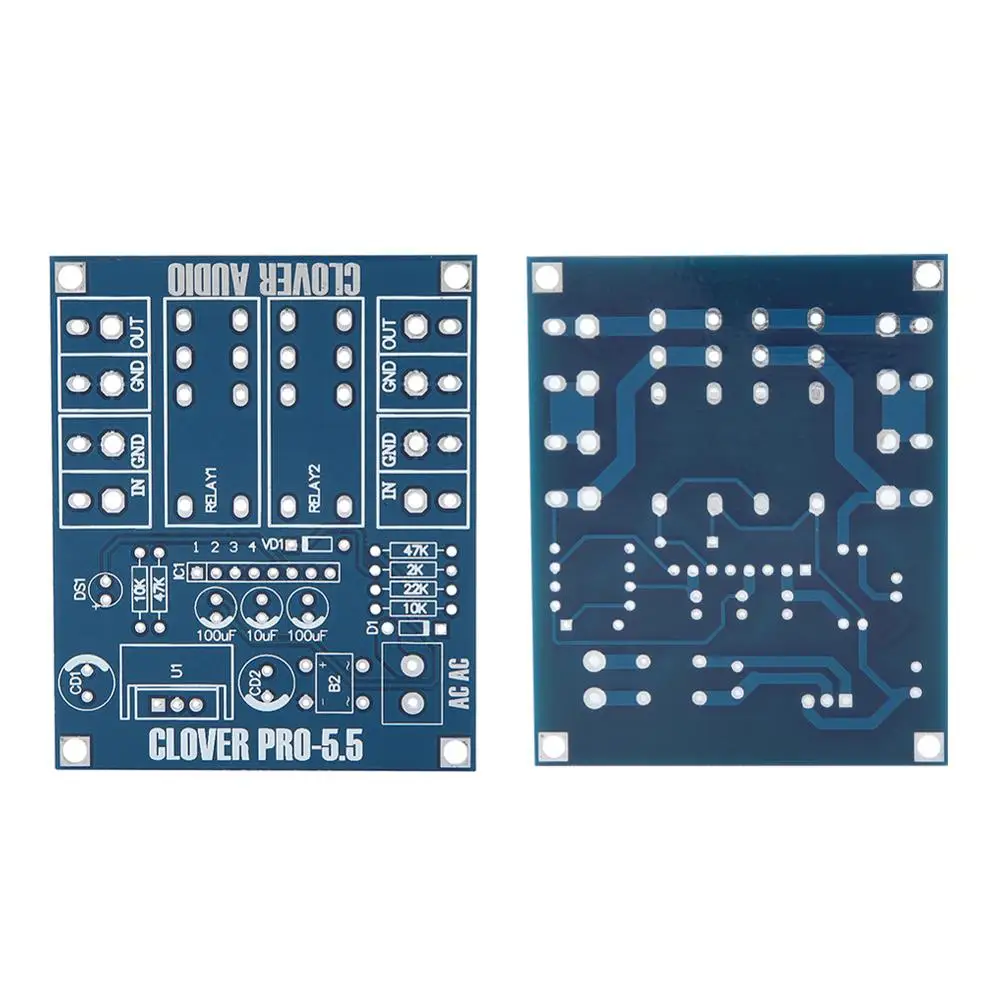 AC 12-24V Dual Relay Voltage Regulator Speaker Protection Board Module ...