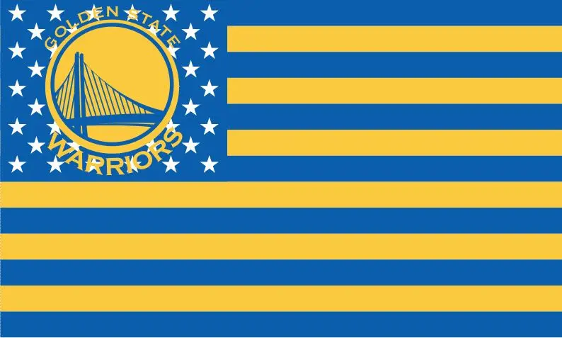 golden state warriors with modified us flag 3x5ft flag custom nfl flag ...