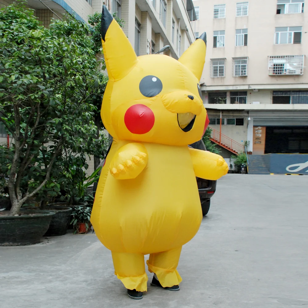 תחפושות קולנוע וטלויזיה - Pikachu Inflatable Costume Adult Christmas ...