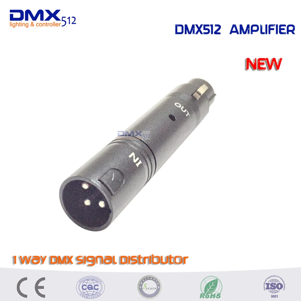 Free shipping 1 Channel DMX Amplifier RGB Controller DC5V Input DMX ...