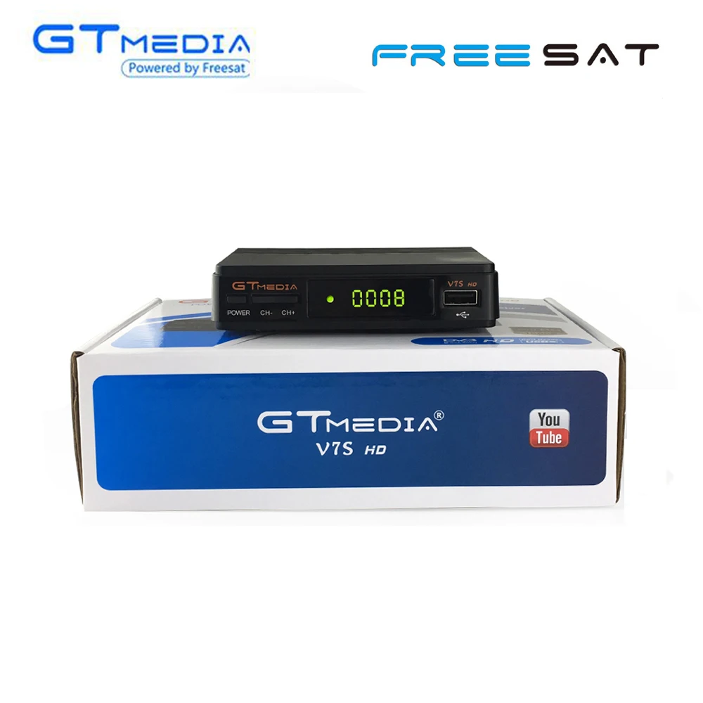GTmedia V7S Freesat V7 DVB-S2 HD Receptor Satellite Receiver TV Tuner ...