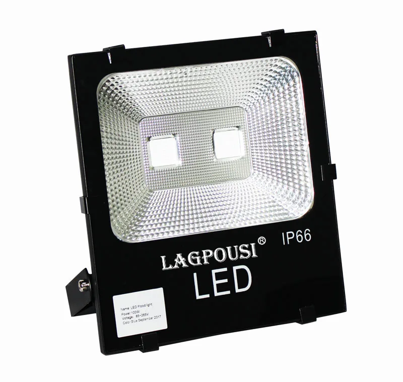 lagpousi 100W LED Flood Light Outdoor, IP66 Waterproof Lighting LED ...