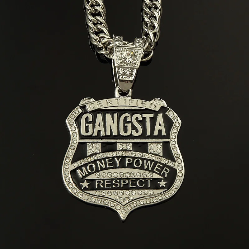 Hip-Hop-GANGSTA-OK-Letter-Necklace-Mens-Bling-Bling-Hip-Hop-Chains-For ...