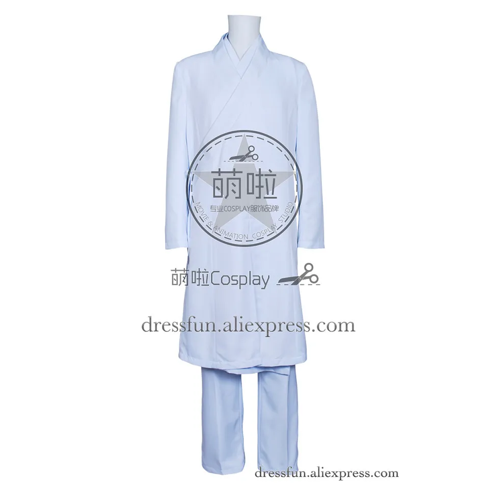 TRON Legacy Cosplay Kevin Flynn Clu Costume New White Uniform Suit ...