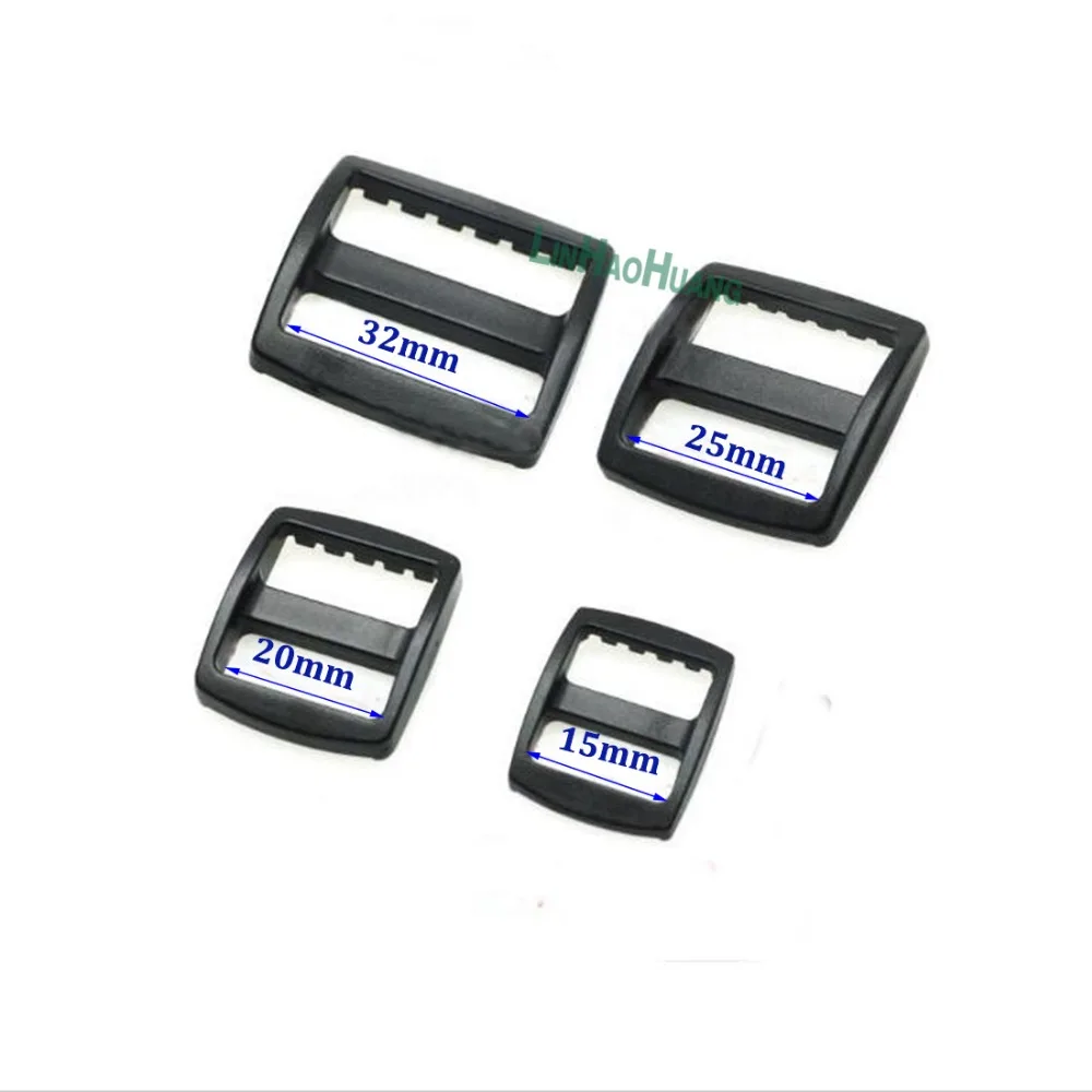 100pcs/pack Plastic Slider Adjust Buckles Backpack Straps Webbing 15/20 ...