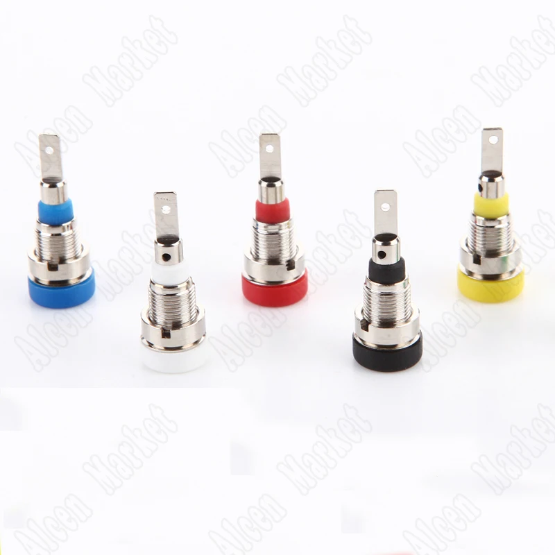500pcs 2mm Banana Socket / 2 Panel Socket / Copper Insulation Terminal ...