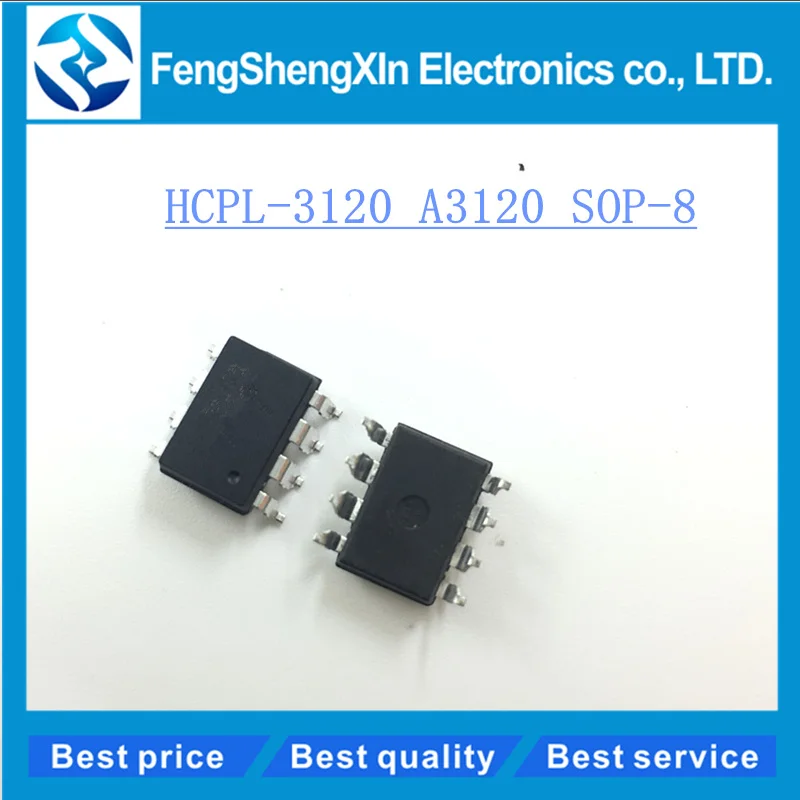 10pcs/lot A3120 HCPL3120 HCPL 3120 A3120V SOP 8 photoelectric coupler-in Integrated Circuits ...