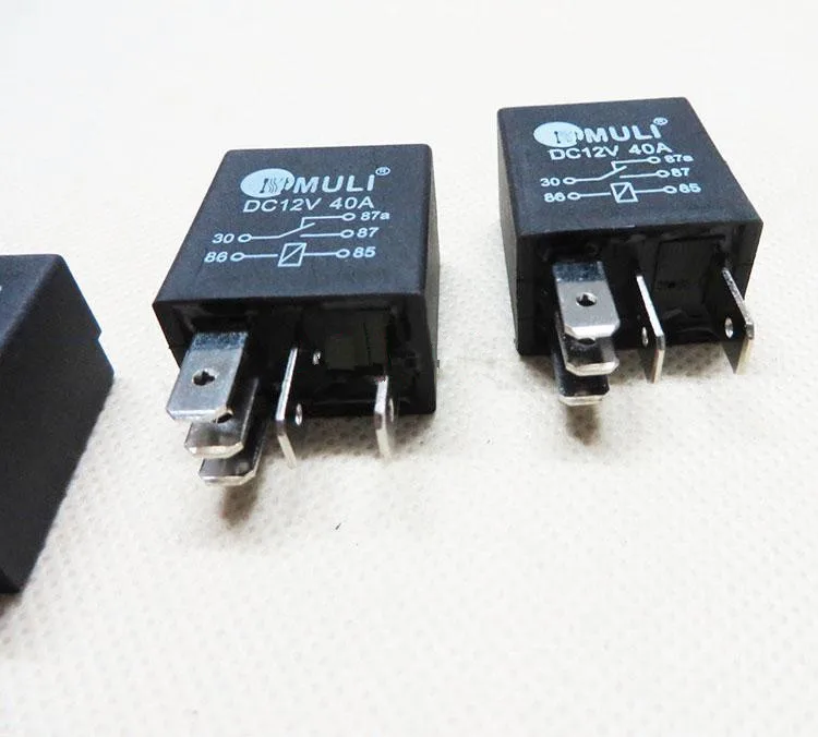 4pcs Spdt Single Pole Double Throw 5 Pin 40a Dc 12v 24v 6057