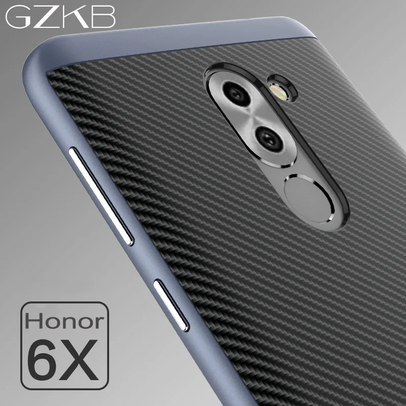 For Huawei Honor 6X Case TPU Silicon Hybrid+PC Dual Layer Frame Full ...