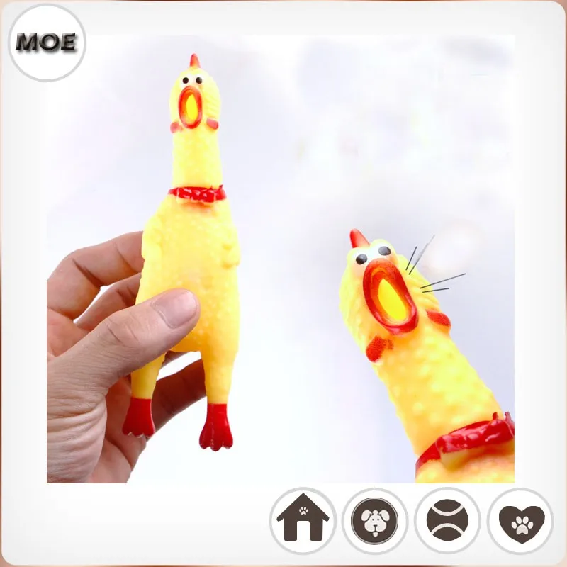 Pollo de goma tamaño diferente para grandes o pequeños Perros y Gatos ...