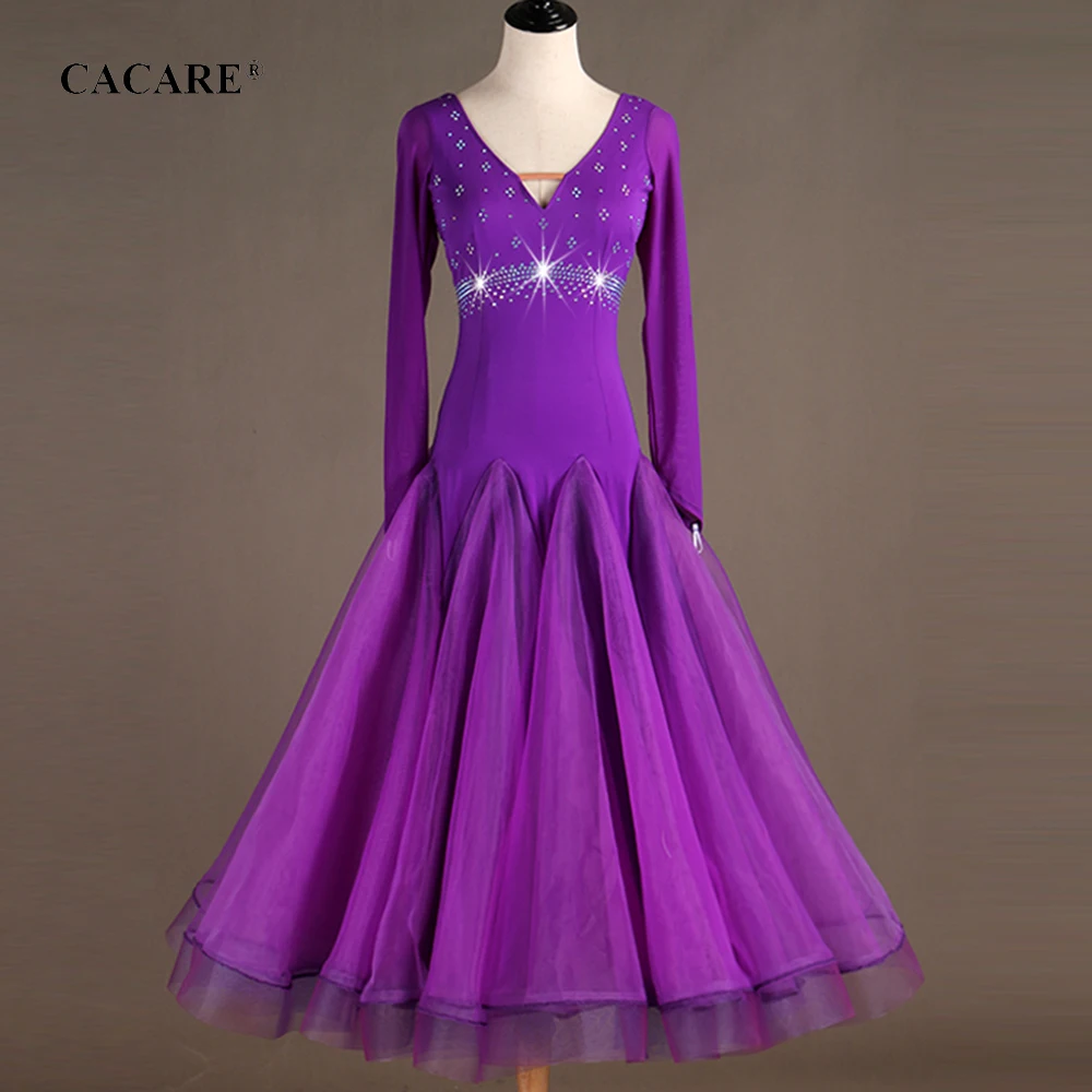 Vestido de competição de dança valsa, roupa para dança padrão ...