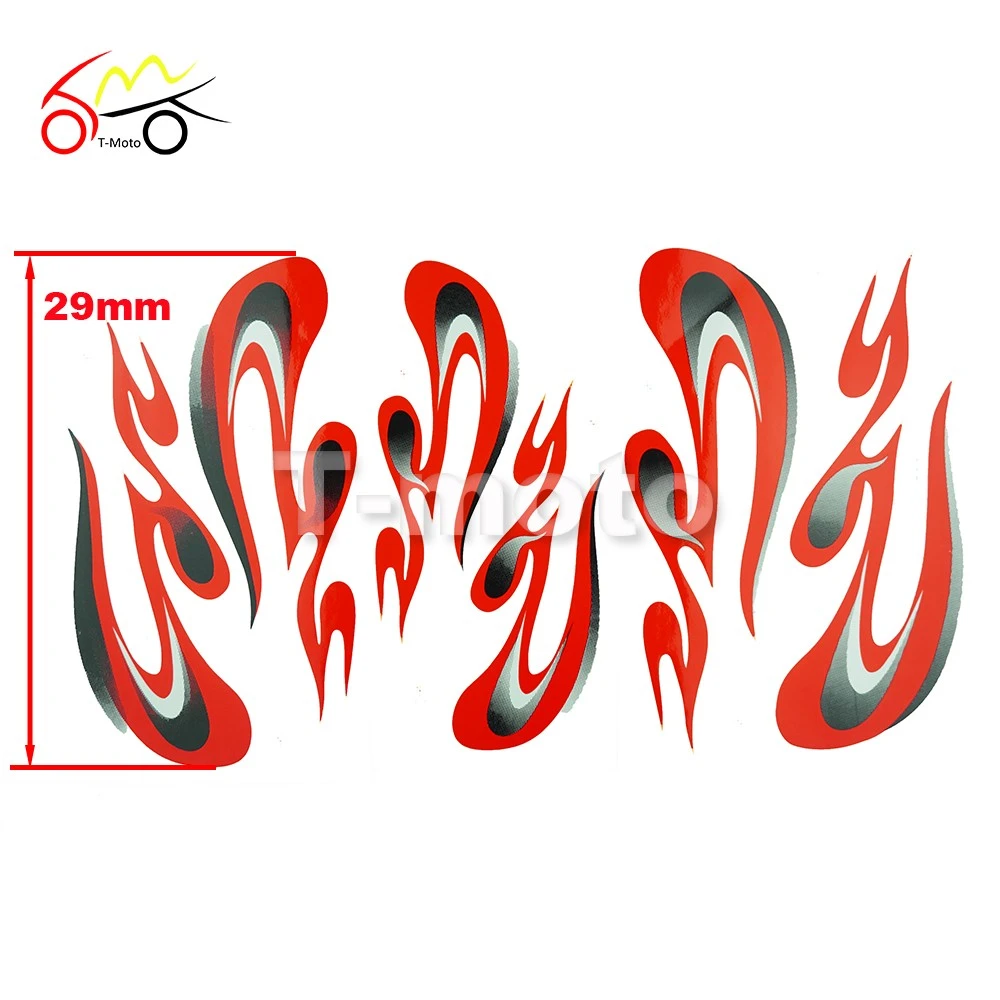 Orange Yellow Red Blue Motorcycle Decal Sticker For 50cc 70cc 90cc ...