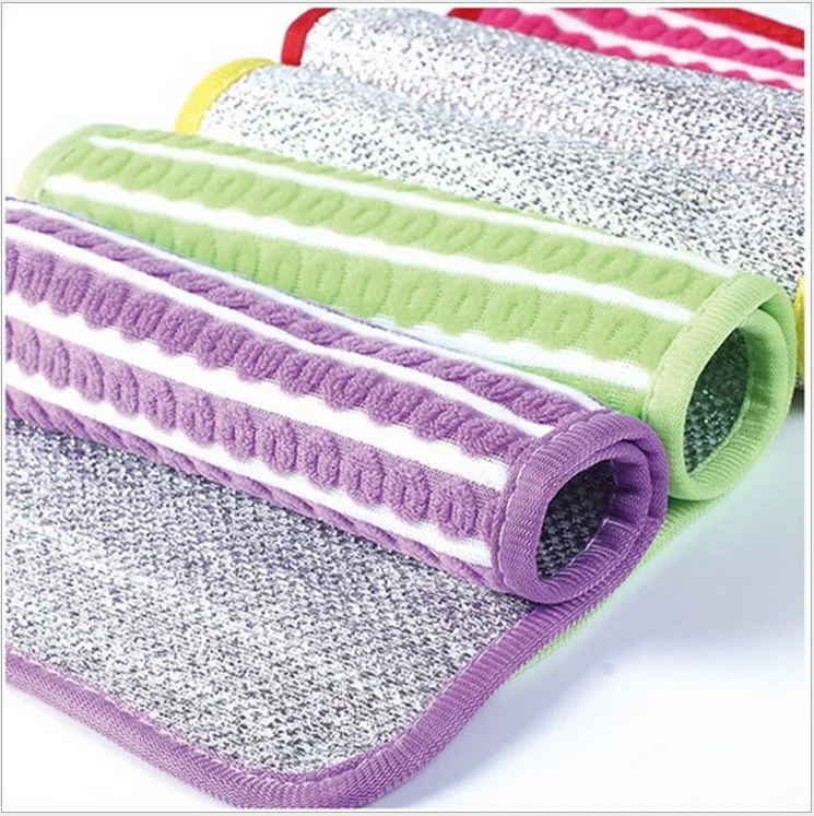 Korean Double Side Fibre Silver Scouring Pad Can Be Hanged On The Wall ...