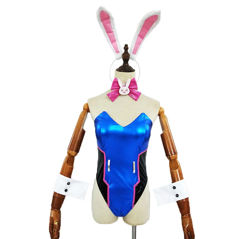 Women Cosplay Costume Dva Bunny Girl Suits Sexy Cute Party Costumes Game Roleplay Lingerie