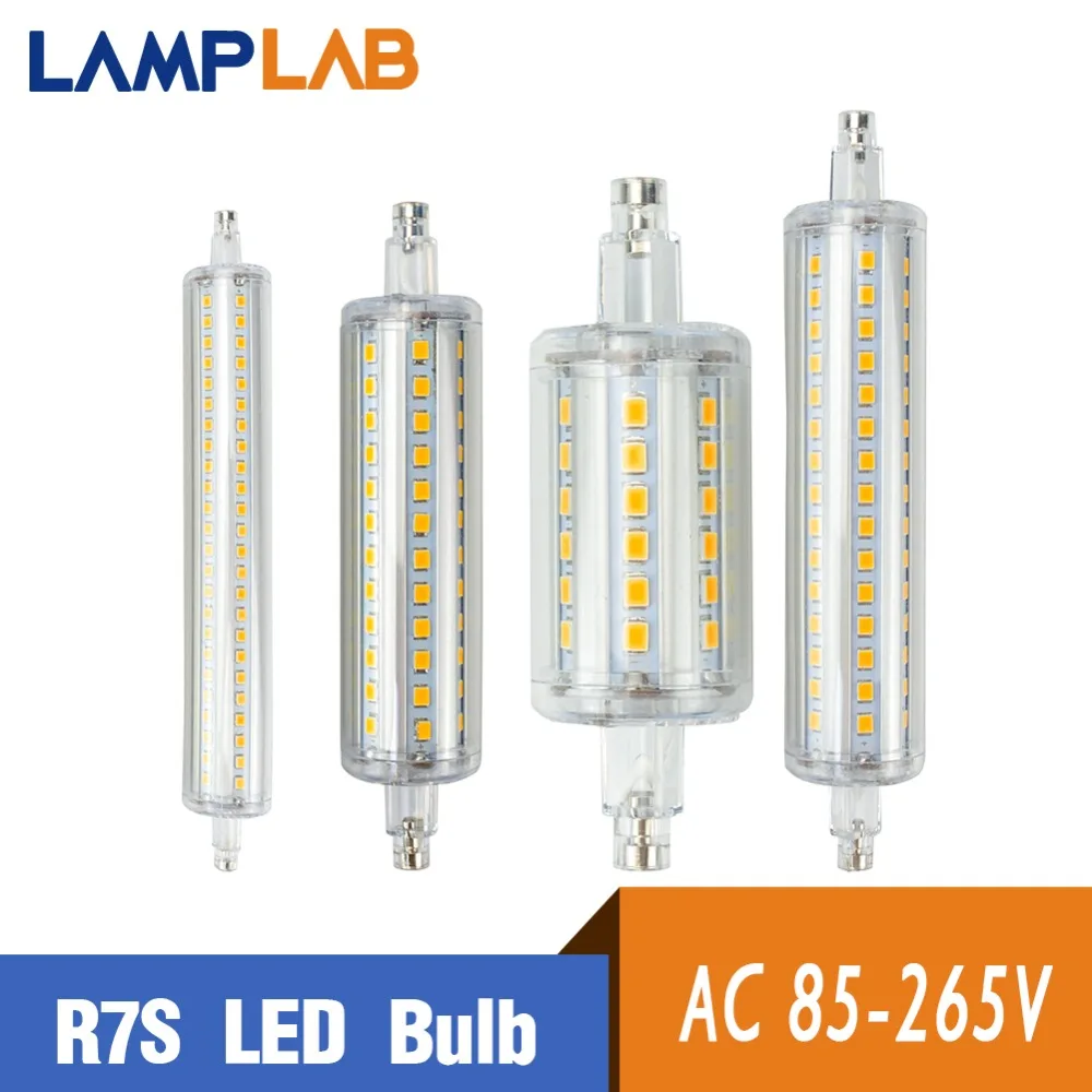 R7S J78 J118 Led Bulb Corn Lamp AC 220V 110V Dimmable 78mm 118mm 135mm ...