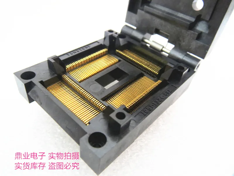 Clamshell Ic51-1324-892 Qfp132 0.635mm Ic Burning Seat Adapter Testing ...