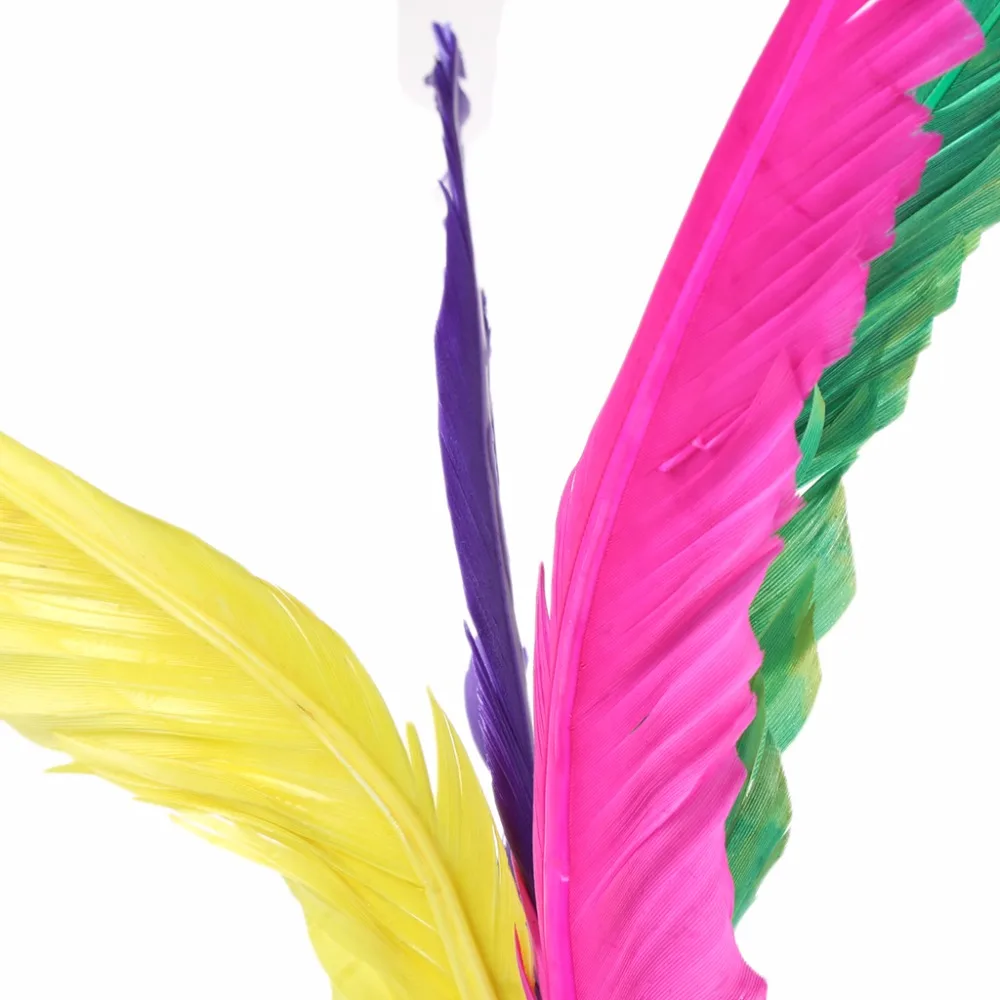 Colorful Feather Chinese Jianzi Fitness Sports Toy Game Foot Kicking ...