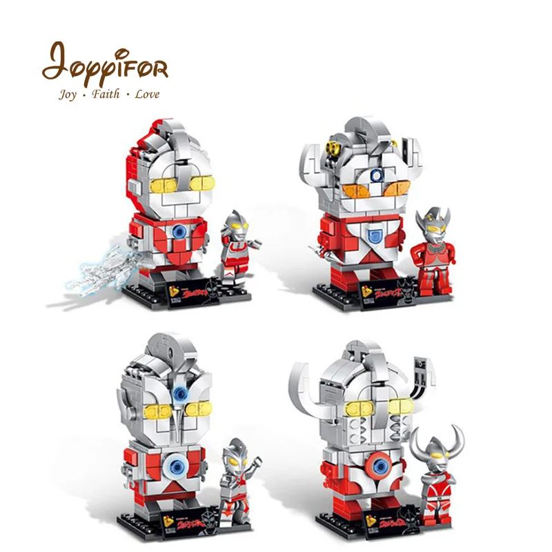 FGHGH Hot Japan Super Heroes Ultramaning Bricks Action Figures Building ...