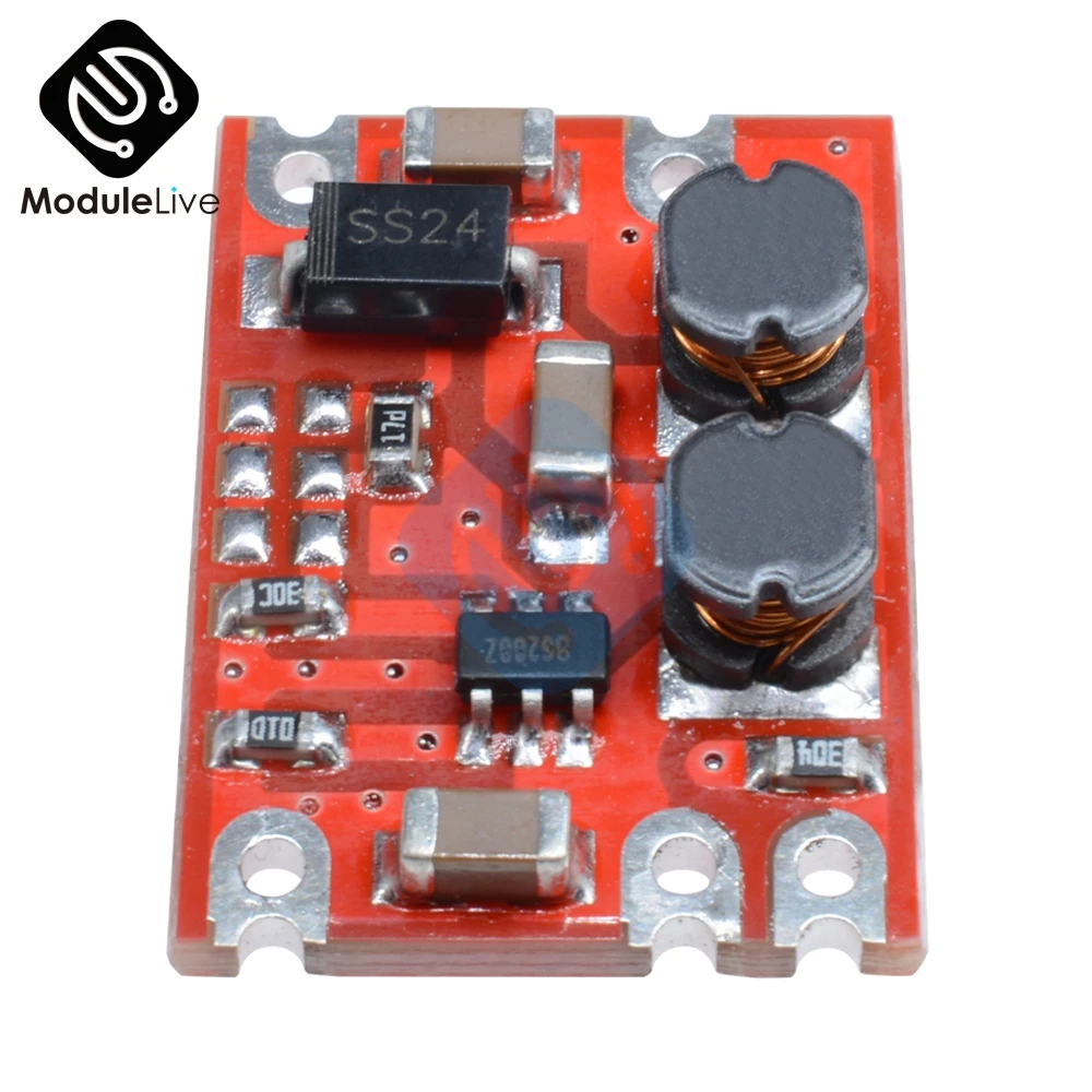 S09 3.3V/5V/4.2V/9V/12V DC-DC Automatic Buck Boost Power Board Module ...