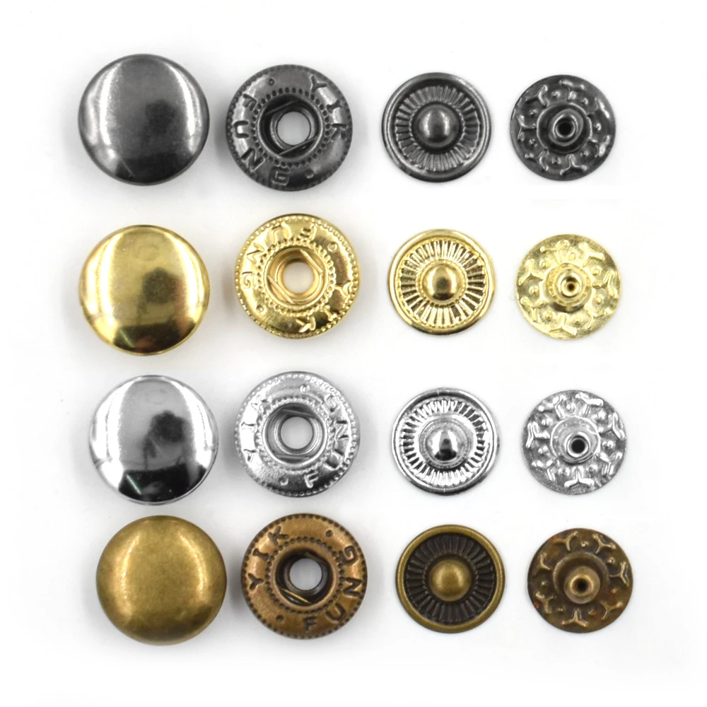 Set Metal Sewing Rivets Button | Metal Stud Button Snap Clothes - 50 ...