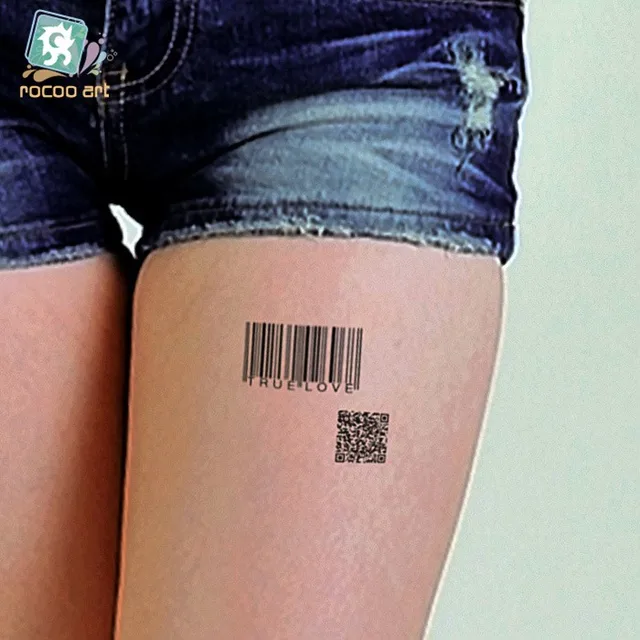 Scannable Bar Code Tattoo