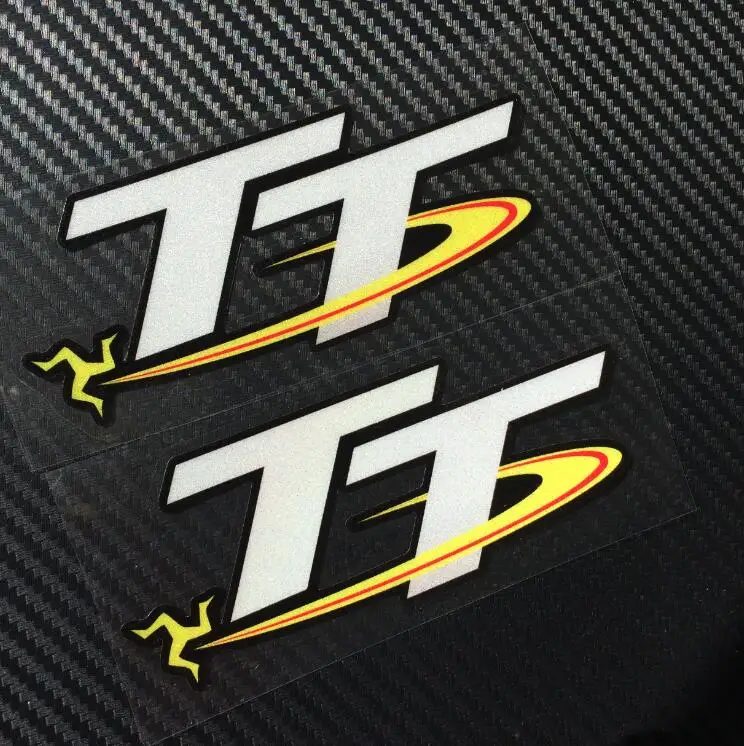 TT 2 packs 12*5cm TT isle of man for kawasaki ninja Vynil Sticker Decal ...
