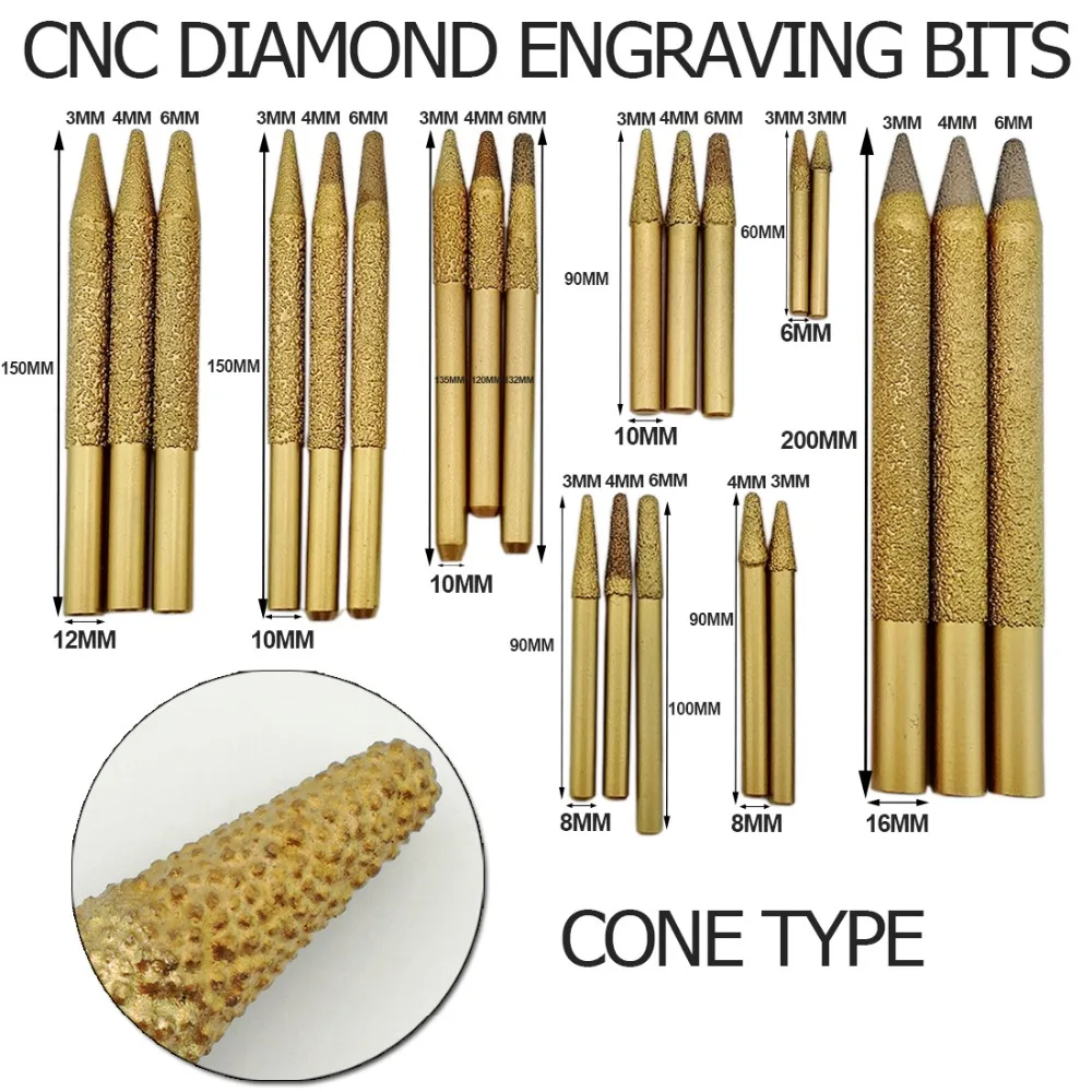 CNC Stone Engraving Bits CNC Tool - Stone Tech Inc