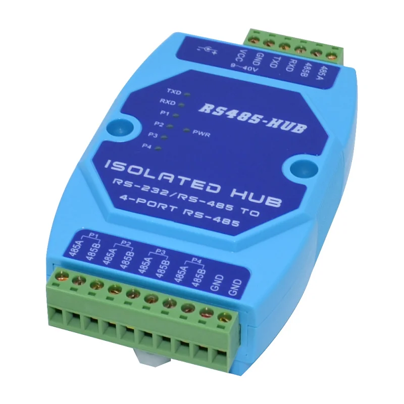 Industrial Grade Optical Isolation 4-channel Rs485 Hub Sharing Device 485 Splitter 485hub 1 In 4 ...