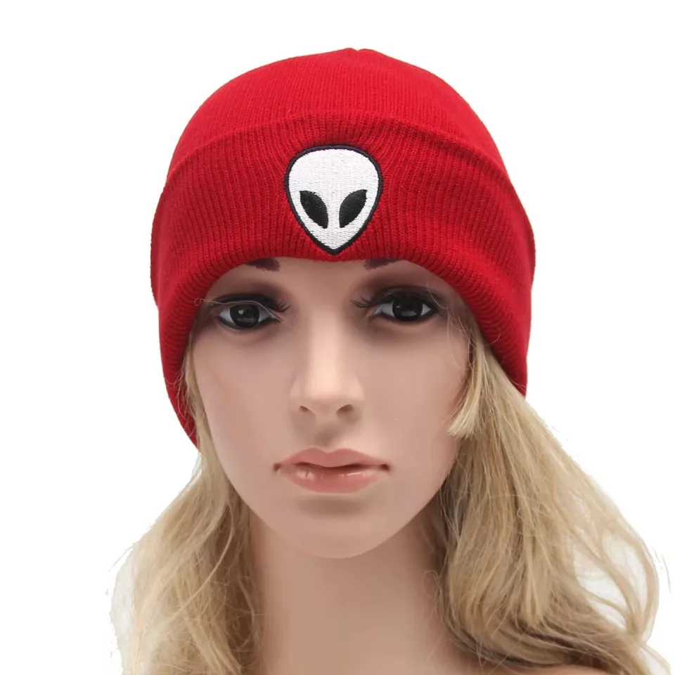 Fashion adult's warm knitted hat winter ear protection beanies cap ...