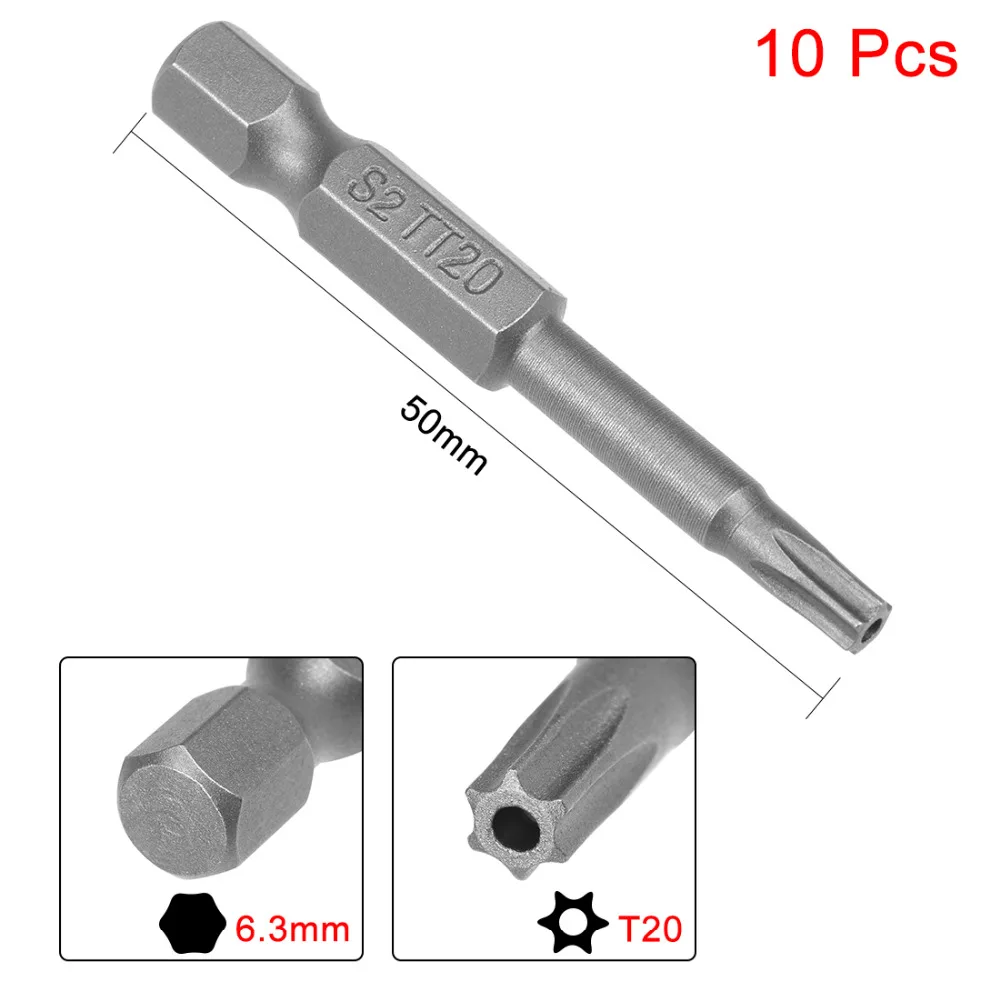UXCELL puntas de destornillador de cabeza Torx magnéticas, vástago ...