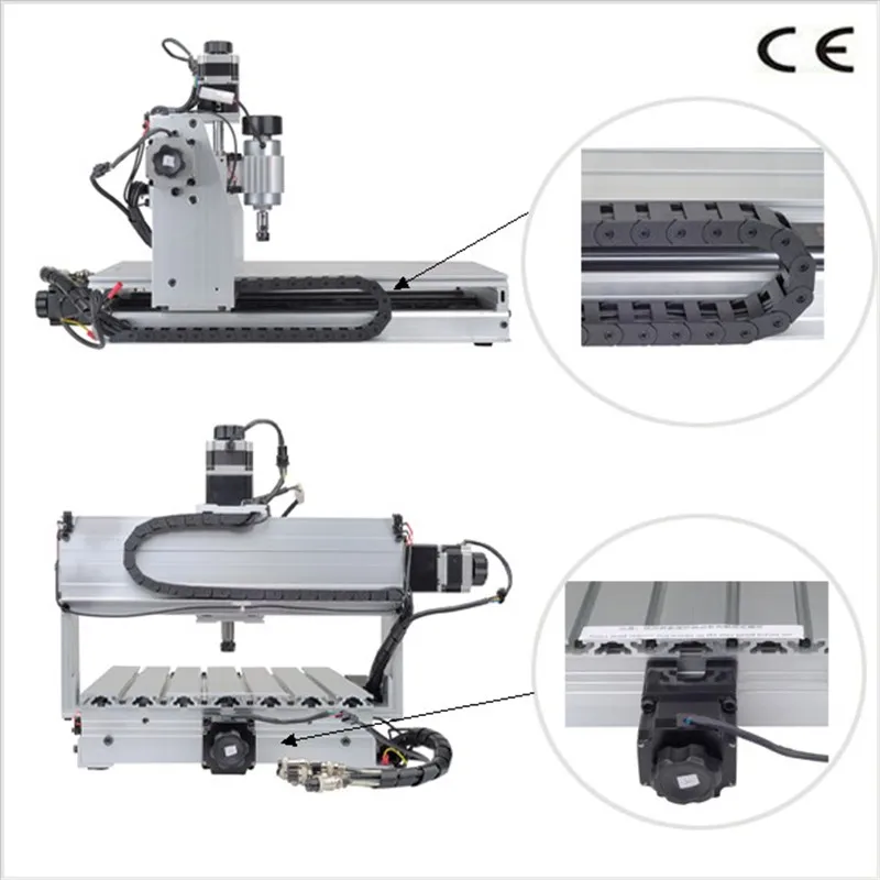 CNC 3040 Per Metal 500W CNC 4axis milling machine Engraver Drilling ...