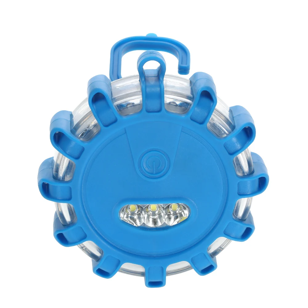 1 3pcs Led Road Flare Blue Led Safety Flare Flashlight Magnet Flashing