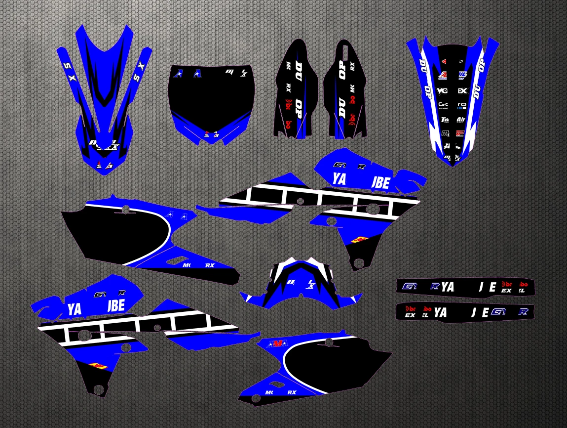 Free Customized Motorcycle Graphics Sticker Kit Decal For Yamaha YZ ...