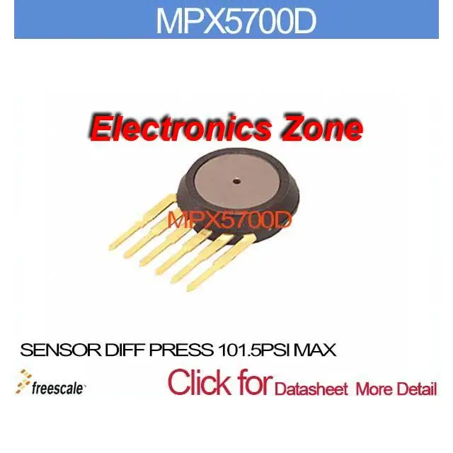 Mpx5700d SENSOR de diferencial de prensa 101.5 PSI MPX5700D 5700 ...