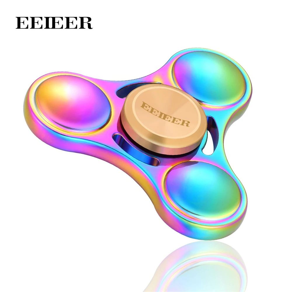 Fidget spinner eeieer 핸드 스피너 고속 nsk r3 베어링 티타늄 합금 장난감 불안 스트레스 성인 키즈 메탈 ...