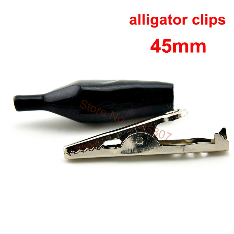 PHISCALE 50pcs test clip crocodile 45mm large alligator clips ...