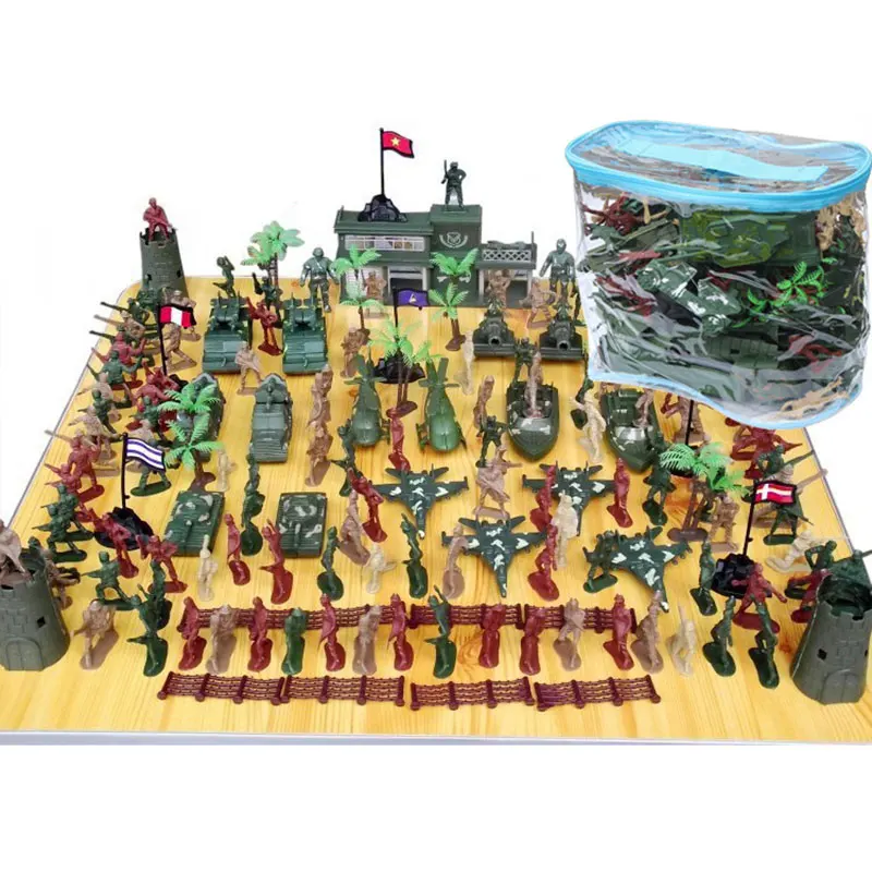 146pcs Military Plastic Toy Soldier Army Men Figures & Accessories ...