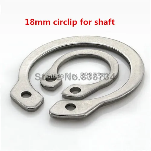 100 piezas a2 70 304 de acero inoxidable 18mm C Seeger para eje de ...