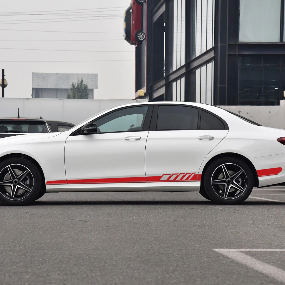 Edtion 1 Door Side Stripes Skirt Decals Stickers For Mercedes Benz E Class W212 E200 E300 E350