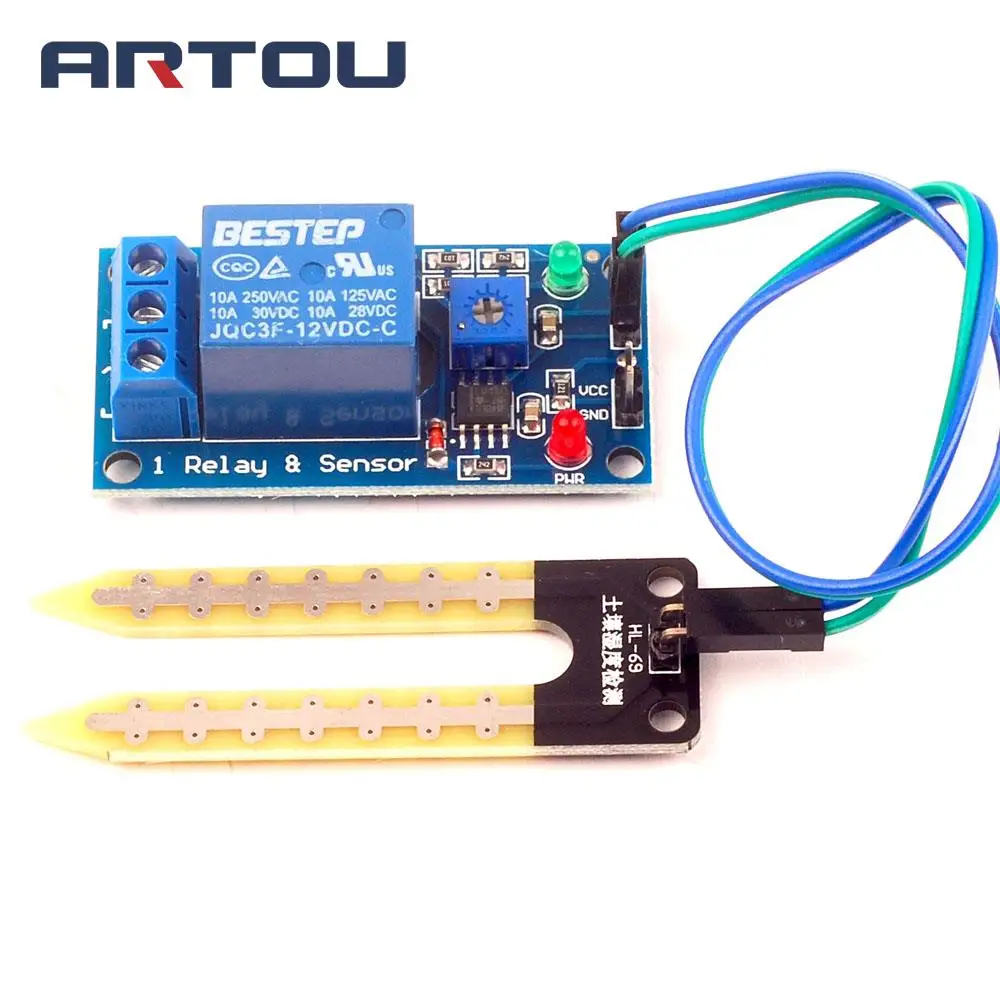 DC-12V-soil-moisture-sensor-relay-control-module-Automatic-watering-of ...