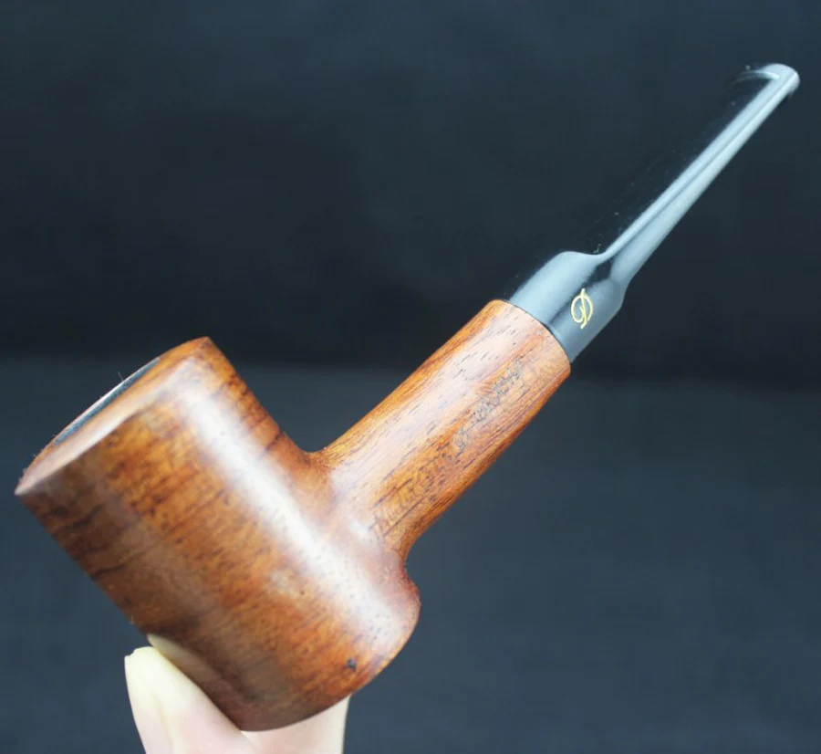 Handmade Nature Solid Red Wood Straight Smoking Pipe Round Rosewood ...