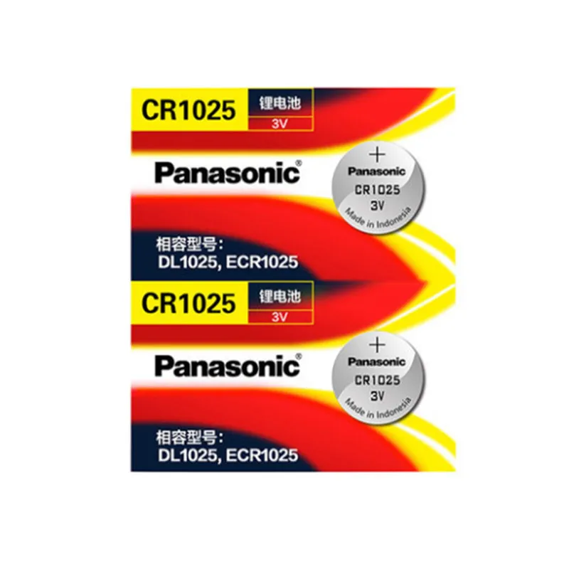2pcs/lot New Original Panasonic CR1025 CR 1025 3V Lithium Button ...