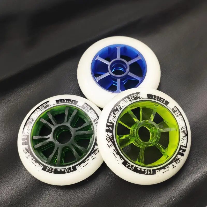 6-pcs-lot-85A-110mm-Inline-Speed-Skating-Wheel-Transparent-Hard-PC-Hub ...