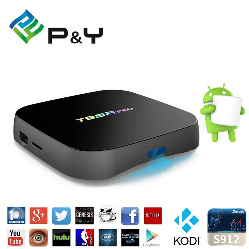 Android Tv Box S912 2G 16G TV Box Android 6.0 Octa core T95R PRO cortex ...