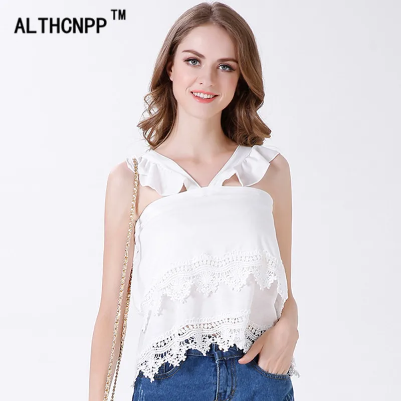 New Summer 2018 Sweet Sexy Tops For Women Short Top Womens Clothing